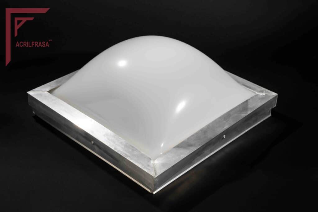 Domo Blanco 1.20x1.20m - Ideal para Techados | Acrilfrasa