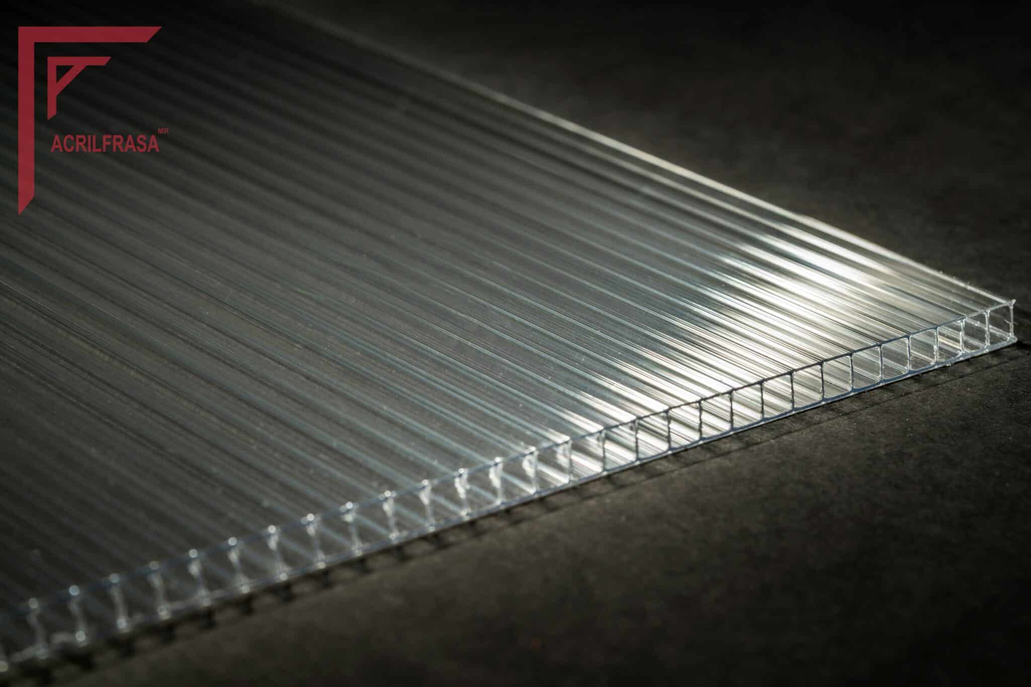 Policarbonato Celular Transparente 1.22x2.44m, 6mm | Acrilfrasa
